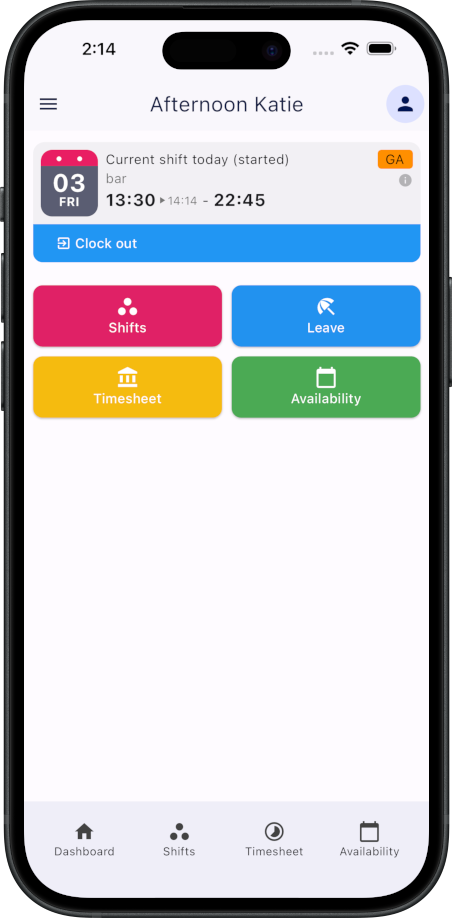 AceRota - Rota, Time & Attendance, Annual Leave